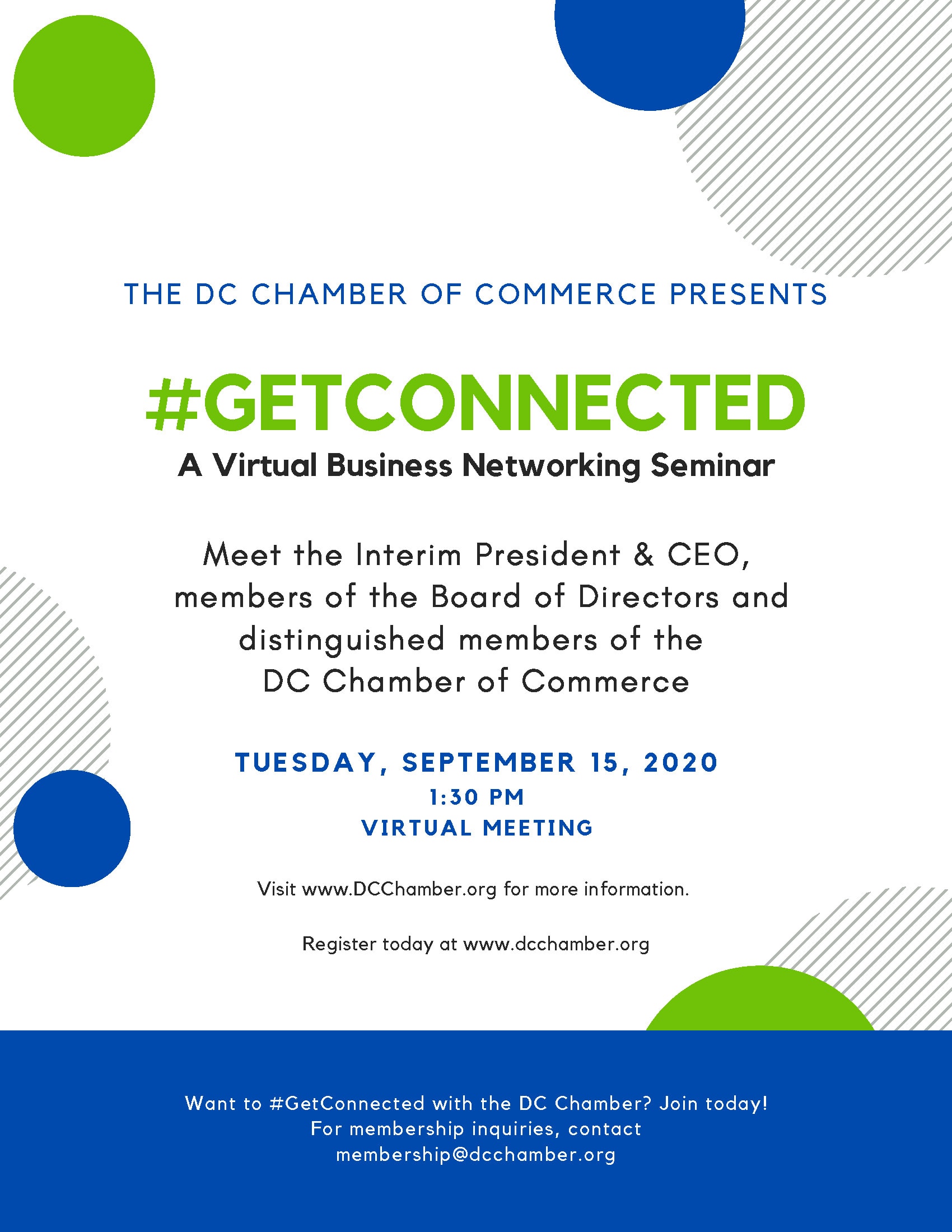 #GETCONNECTED September Flyer – DC Chamber of Commerce
